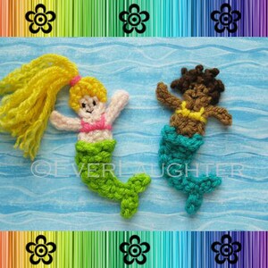 Mermaid Applique - CROCHET PATTERN - Etsy