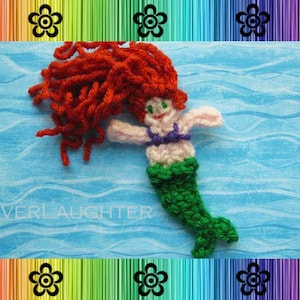 Mermaid Applique - CROCHET PATTERN - Etsy