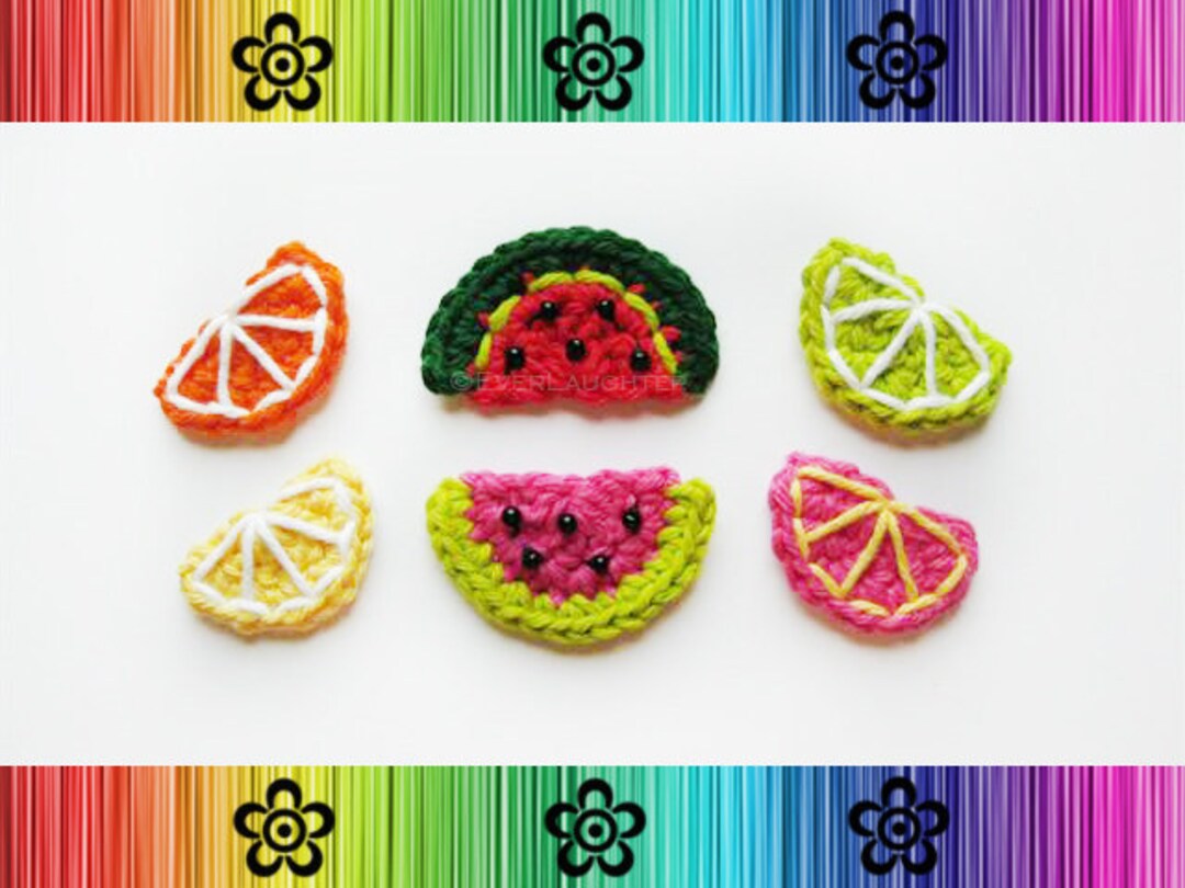 Pattern-fruit Applique-orange, Lime, Lemon, Grapefruit and Watermelon ...