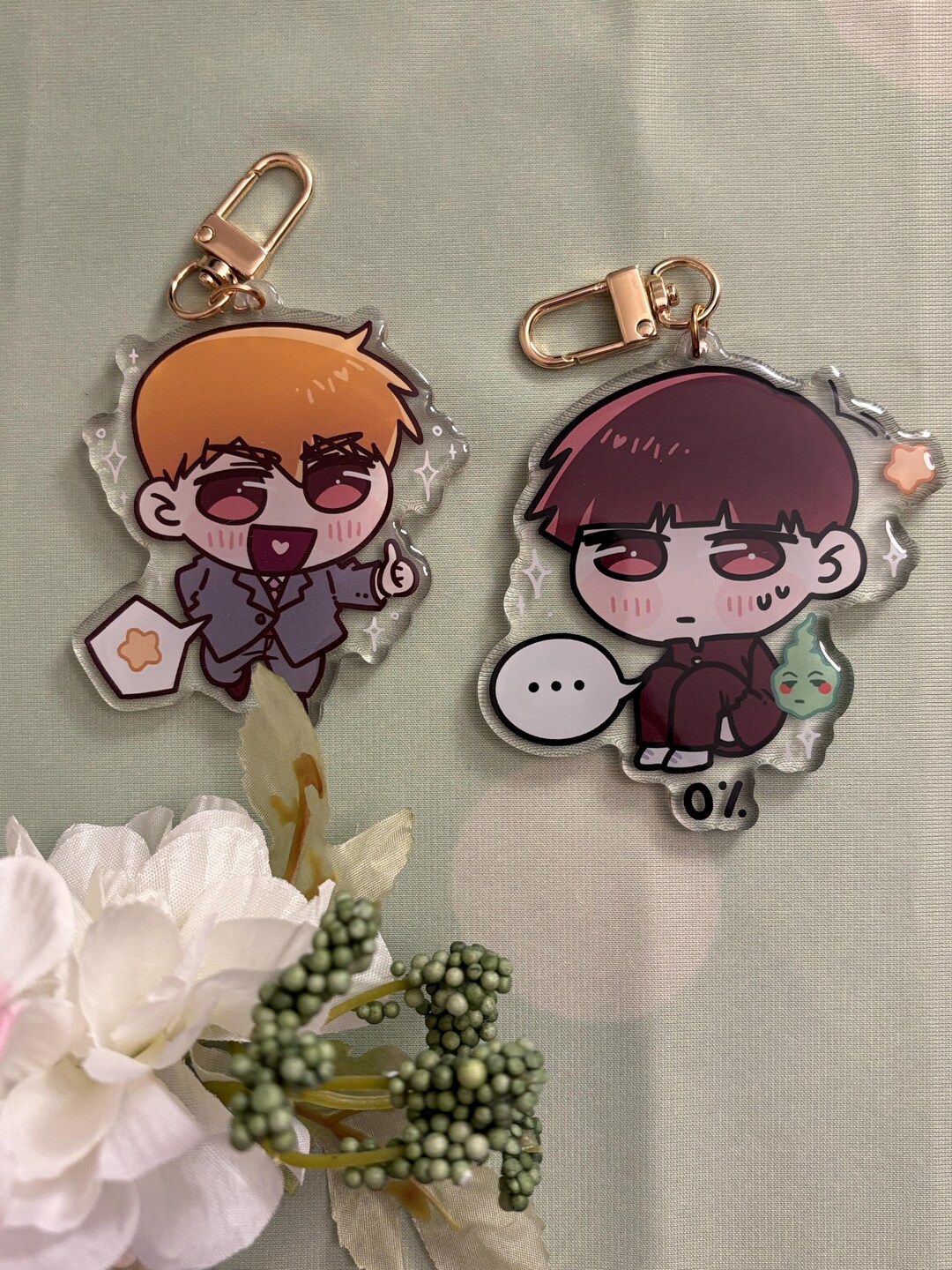 Mob Psycho 100 Keychains - Etsy