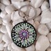 Handcrafted Key Ring, Mandala Art, Original Key Ring, Wearable Art, Dot ...