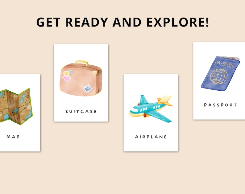 Printable Flashcards for Kids | Travel Flashcards | Digital Flashcards ...