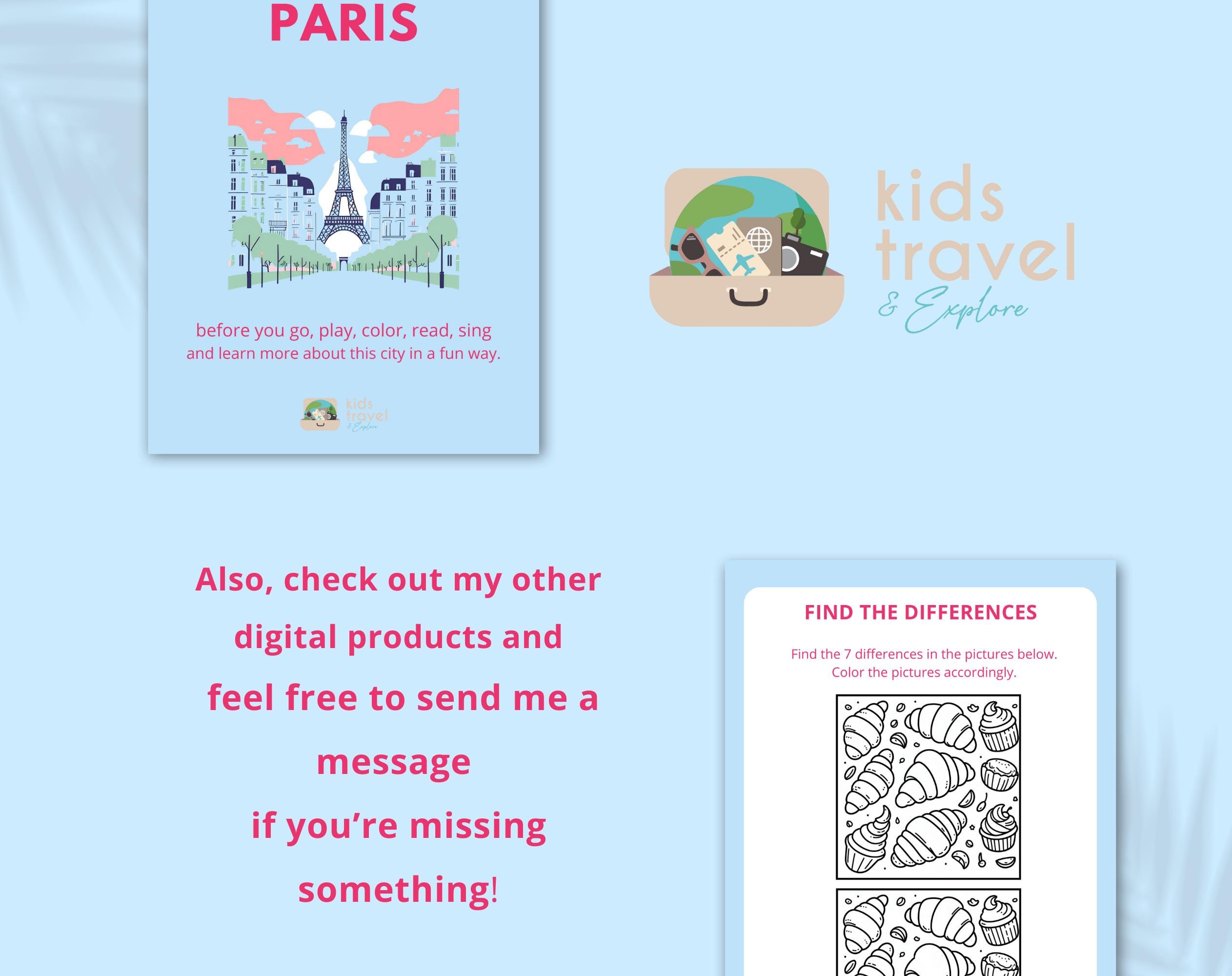 Explore Paris! | Travel Activities for Kids | Paris Travel | Travel ...