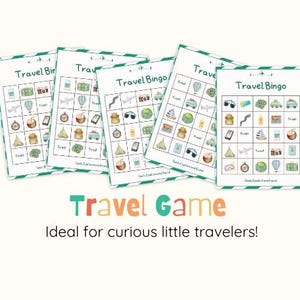 Travel Bingo for Kids and Family | Travel Activities | Summer Bingo ...