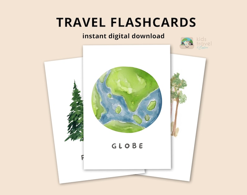 Printable Flashcards for Kids | Travel Flashcards | Digital Flashcards ...