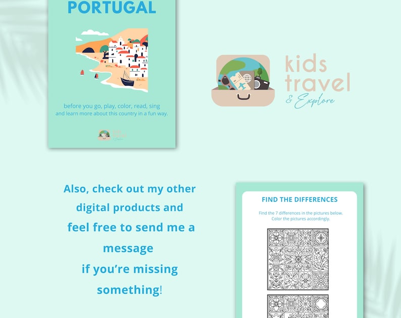 Travel Activity Book for Kids | Portugal Themed Printables | Travel ...