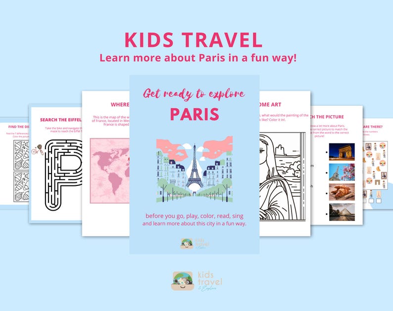 Explore Paris! | Travel Activities for Kids | Paris Travel | Travel ...