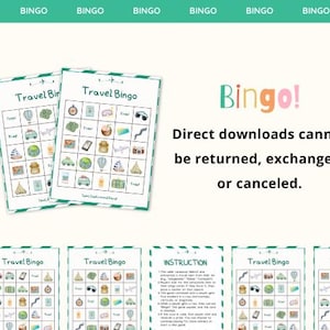 Travel Bingo for Kids and Family | Travel Activities | Summer Bingo ...
