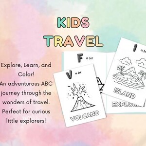 ABC Coloring Book | Travel Coloring Book | Travel Busy Book | ABC Book ...