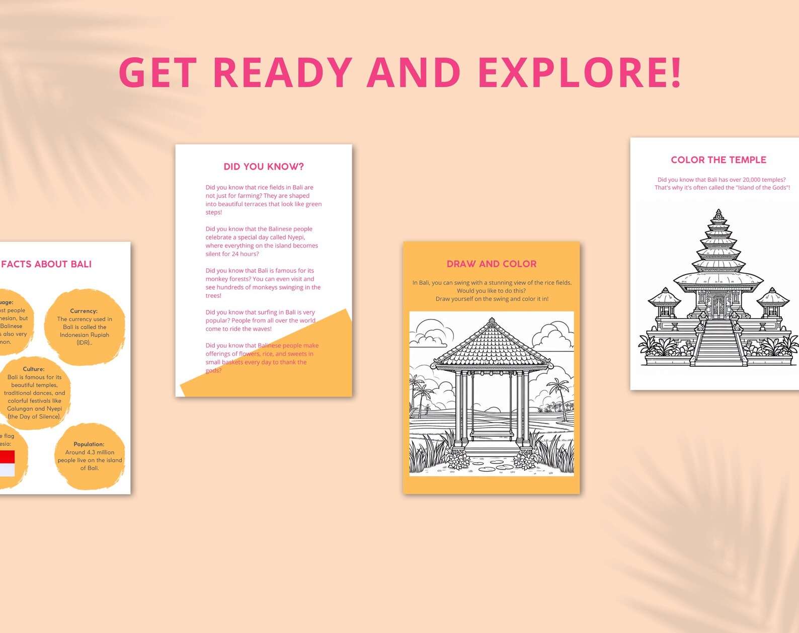 Explore Bali! | Travel Activity Kit | Bali Travel | Travel Guide | Kids ...