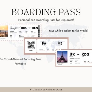 Editable Boarding Pass Template | Canva Template | Boarding Pass ...