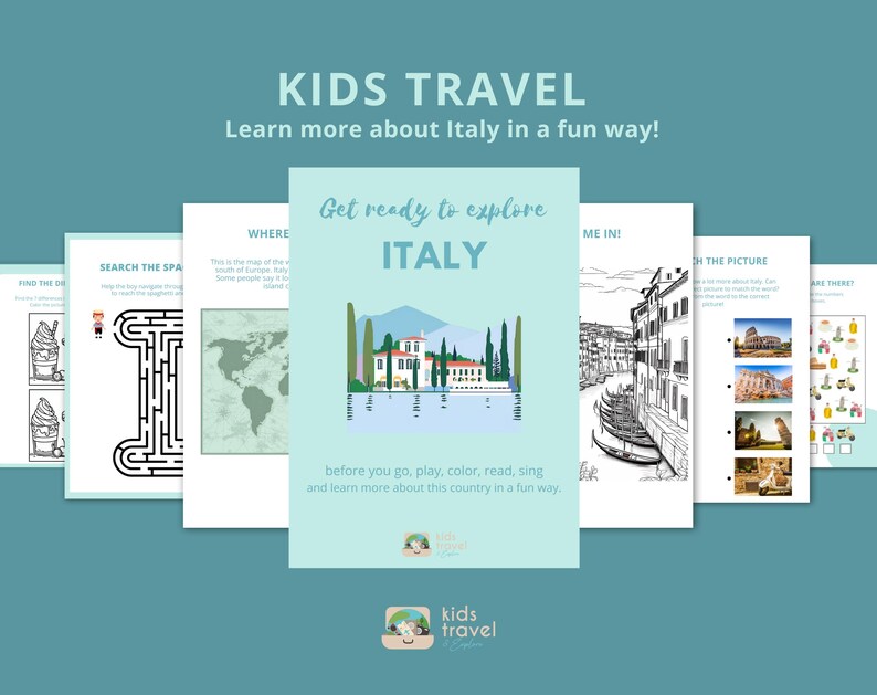 Explore Italy | Travel Busy Book | Italy Travel | Travel Guide | Kids ...