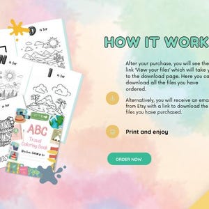 ABC Travel Coloring Book | Kids Quiet Book (PDF Digital Download) - Etsy