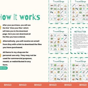 Travel Bingo for Kids and Family | Travel Activities | Summer Bingo ...