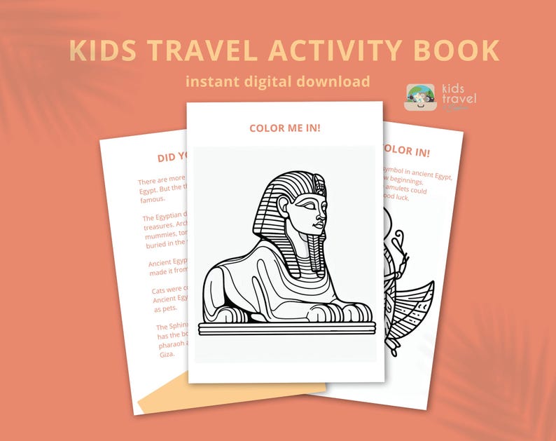 Explore Egypt | Travel Activity Book for Kids | Travel Busy Book ...