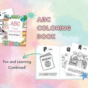 ABC Coloring Book | Travel Coloring Book | Travel Busy Book | ABC Book ...