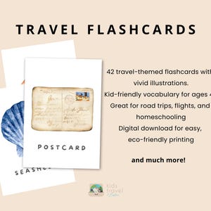 Printable Flashcards for Kids | Travel Flashcards | Digital Flashcards ...