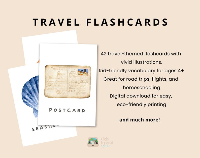 Printable Flashcards for Kids | Travel Flashcards | Digital Flashcards ...