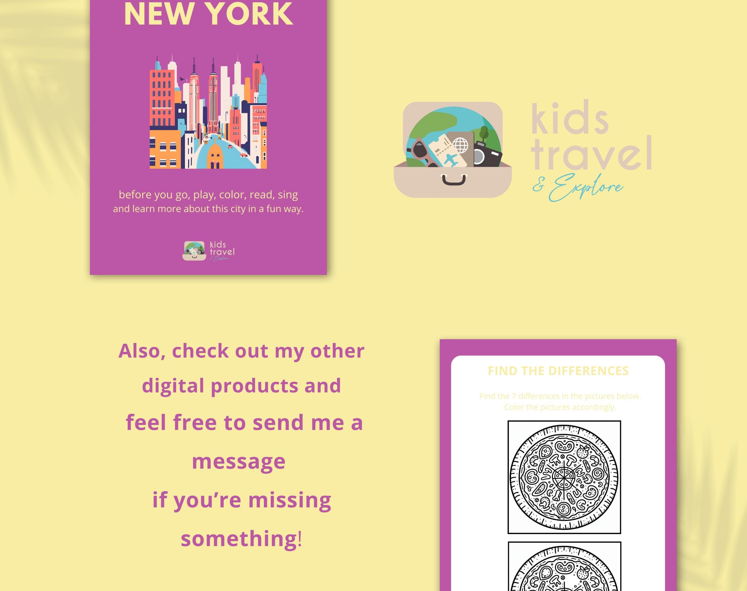 Explore New York City! | Travel Busy Book | Travel Activity Kit ...