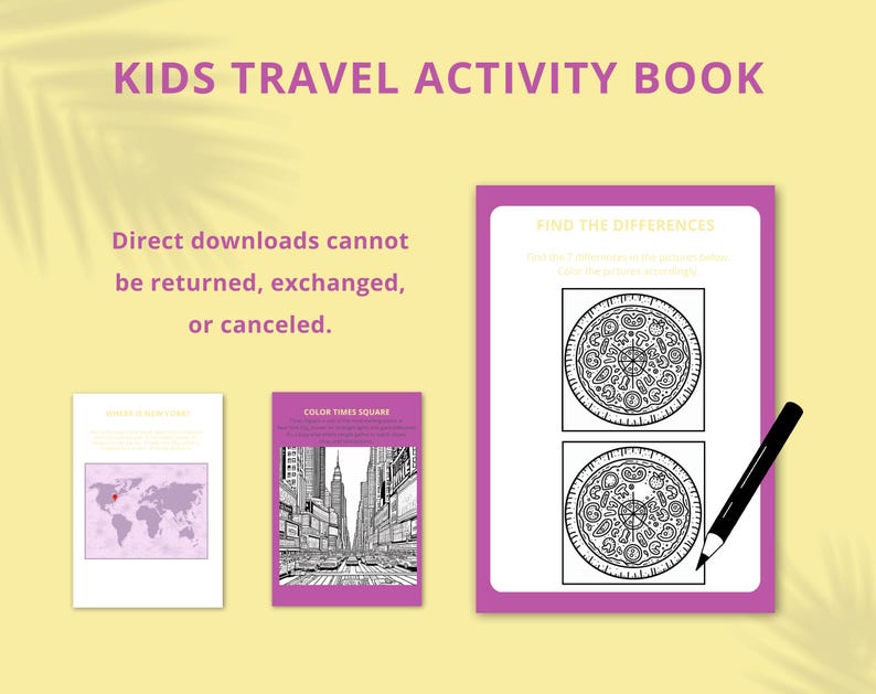 Explore New York City! | Travel Busy Book | Travel Activity Kit ...