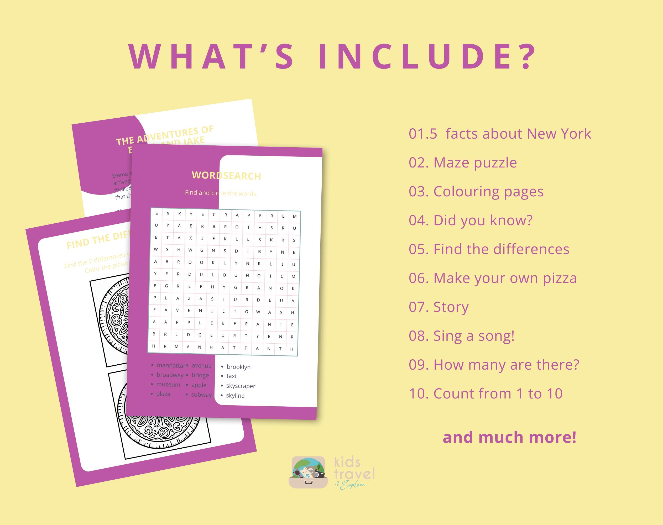 Explore New York City! | Travel Busy Book | Travel Activity Kit ...