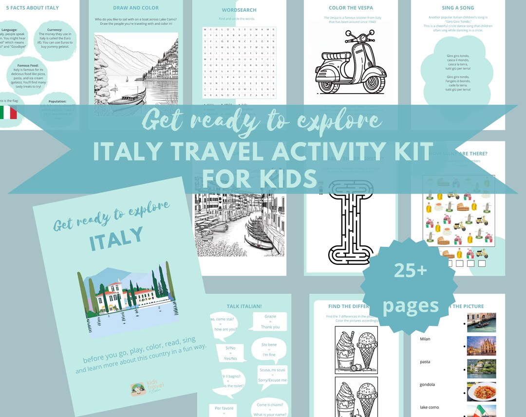 Explore Italy | Travel Busy Book | Italy Travel | Travel Guide | Kids ...