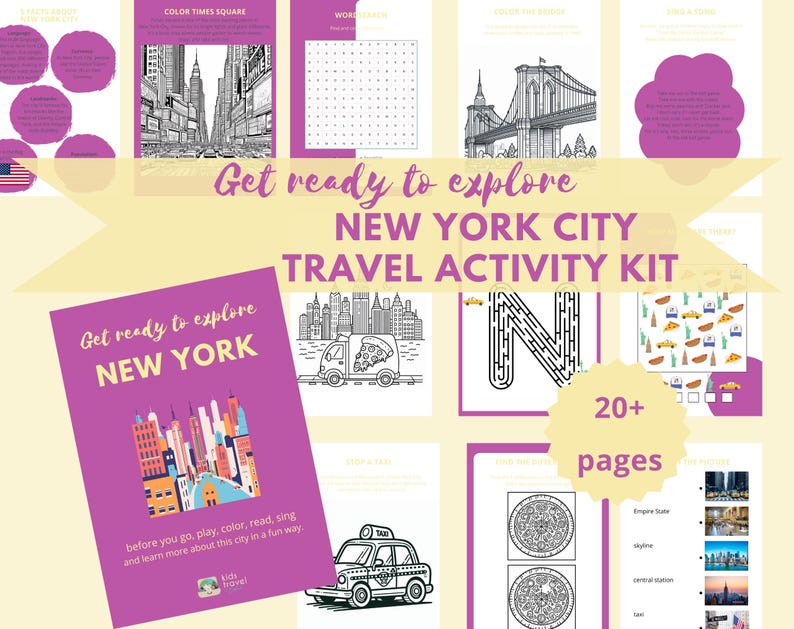 Explore New York City! | Travel Busy Book | Travel Activity Kit ...