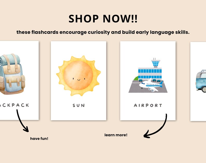 Printable Flashcards for Kids | Travel Flashcards | Digital Flashcards ...