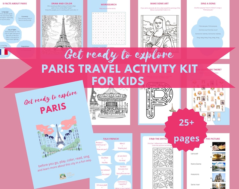Explore Paris! | Travel Activities for Kids | Paris Travel | Travel ...