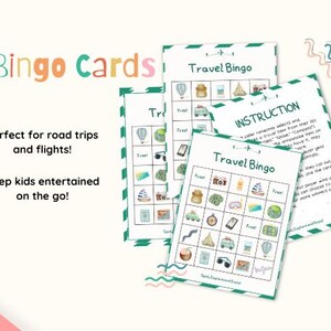 Travel Bingo for Kids and Family | Travel Activities | Summer Bingo ...