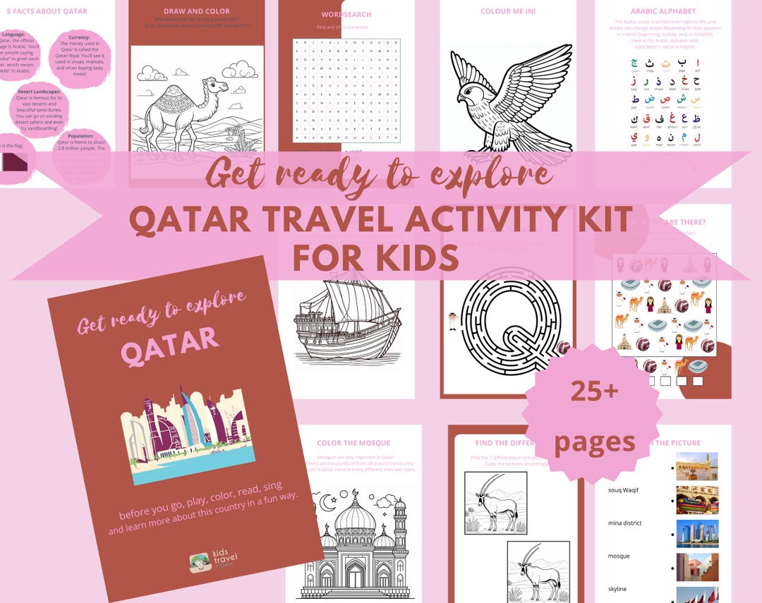 Explore Qatar! | Travel Busy Book | Qatar Travel Guide | Kids Travel ...