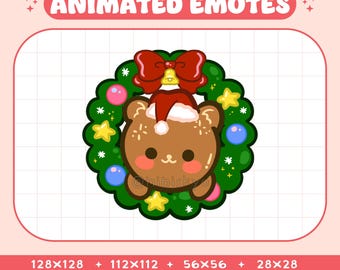 Animated Gingerbread Bear Emote for Twitch and Discord / Christmas ...