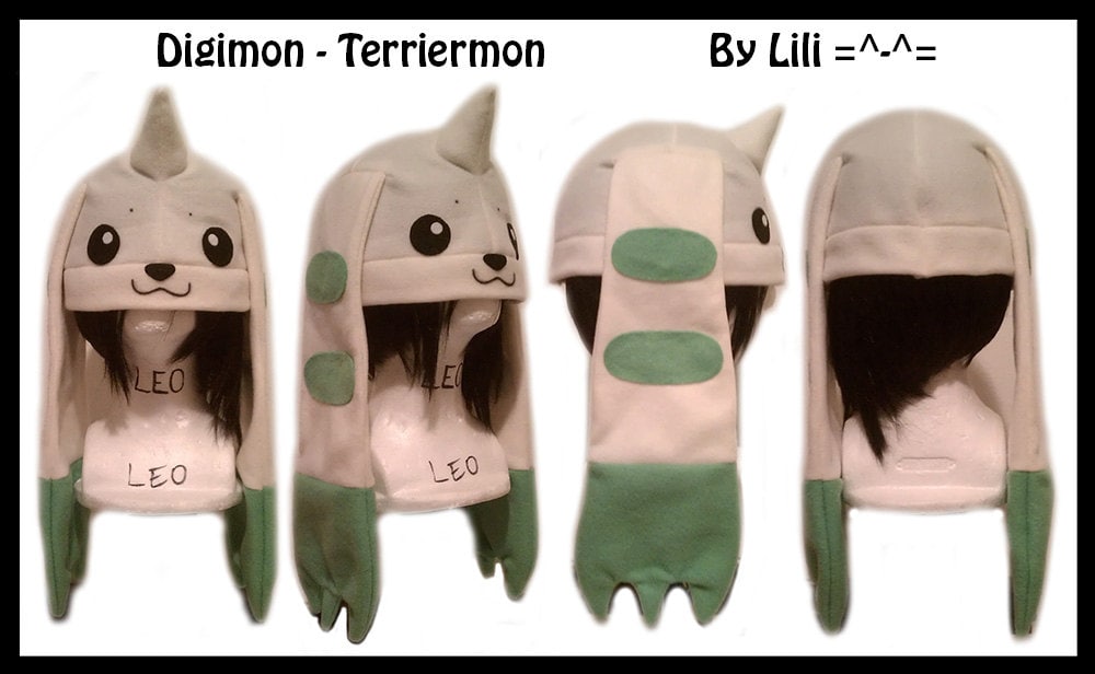Digimon Hat - Terriermon - MADE TO ORDER - Etsy
