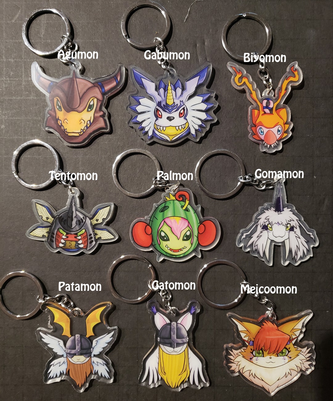 Digimon - Digivolve To... Keychain Charms - Etsy