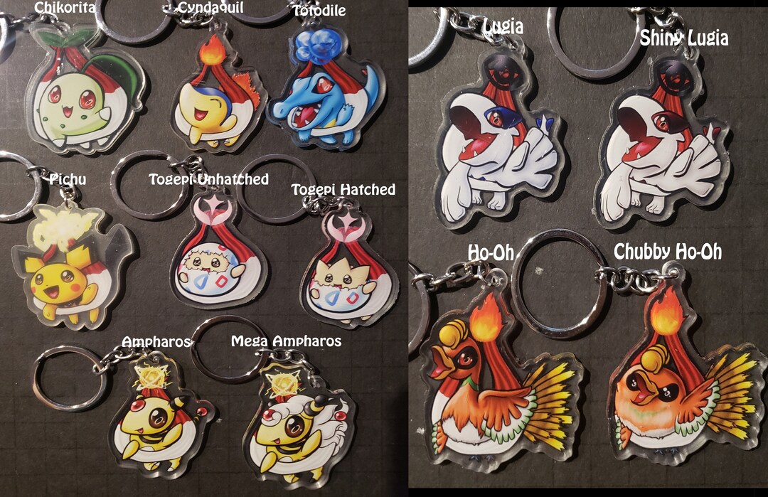 Pokemon Baby Stork Theme Keychains GEN 2, 3, 4, 5, 6, 7 & 8 - Etsy