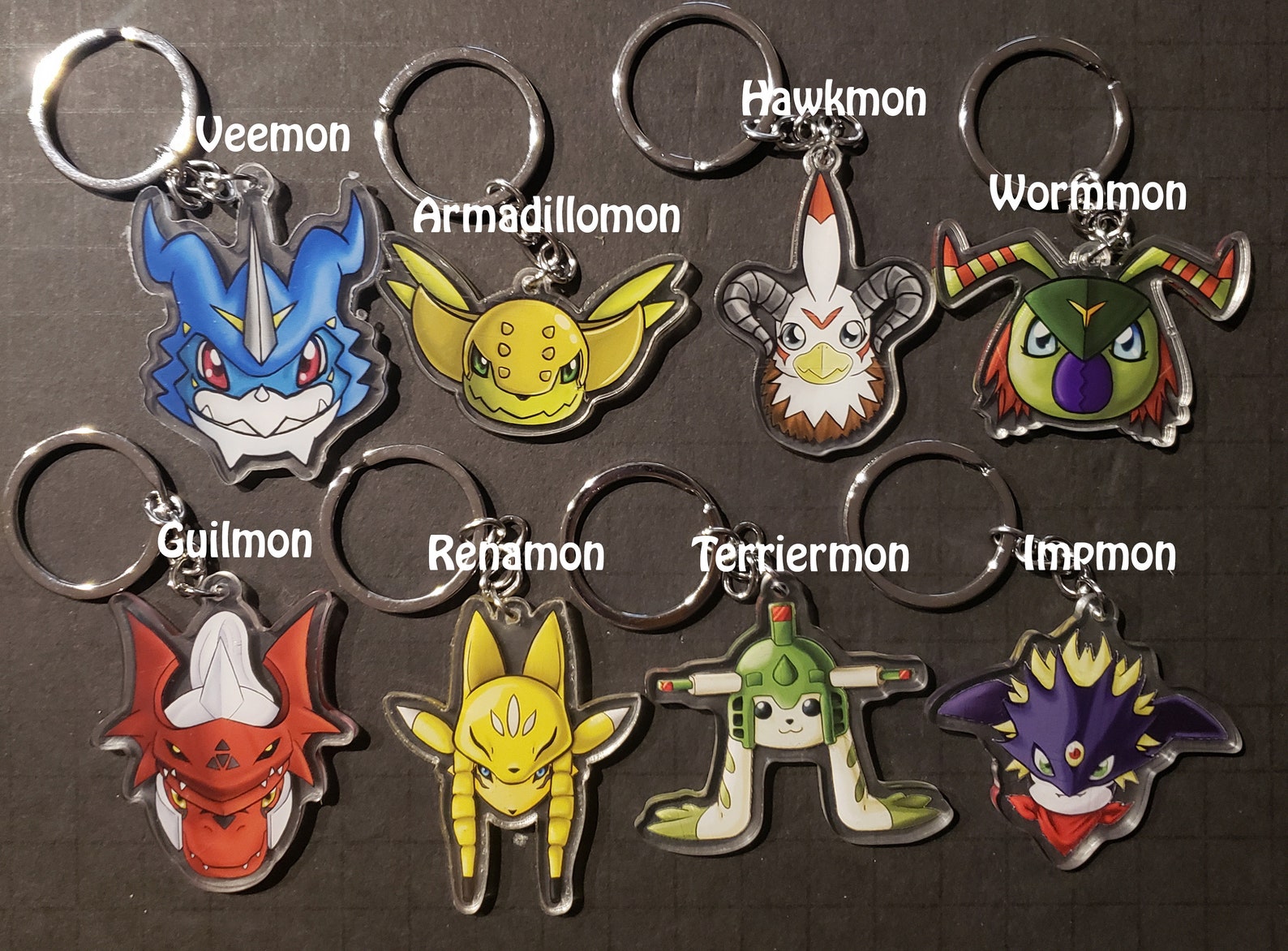 Digimon Digivolve To... Keychain Charms - Etsy