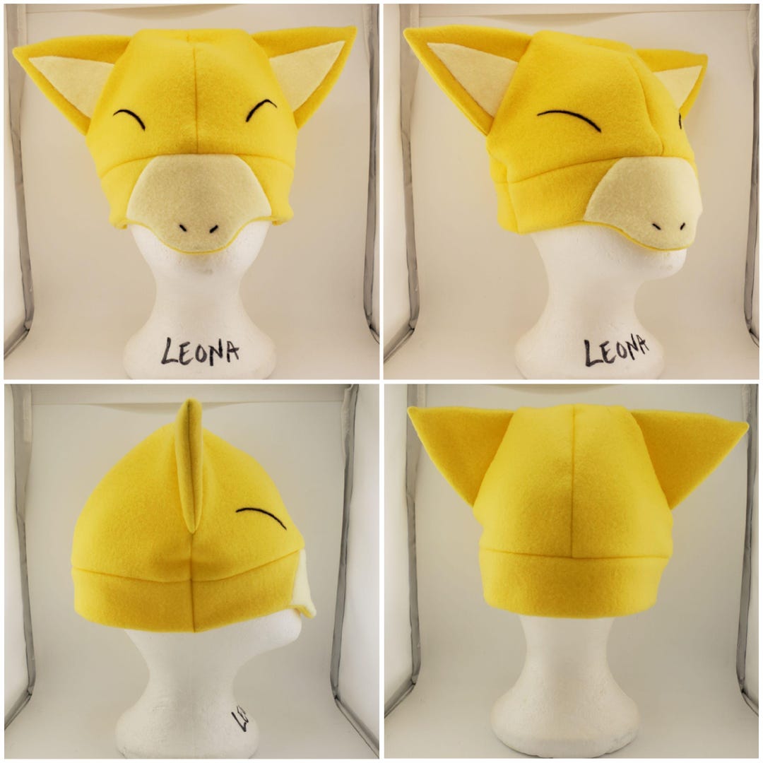 Pokemon Hat - Abra - MADE TO ORDER - Etsy