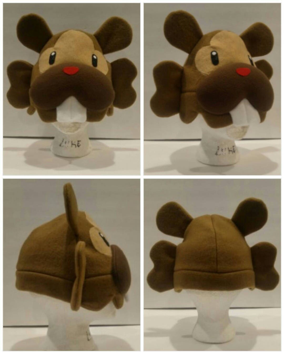 Pokemon Hat - Bidoof - MADE TO ORDER - Etsy