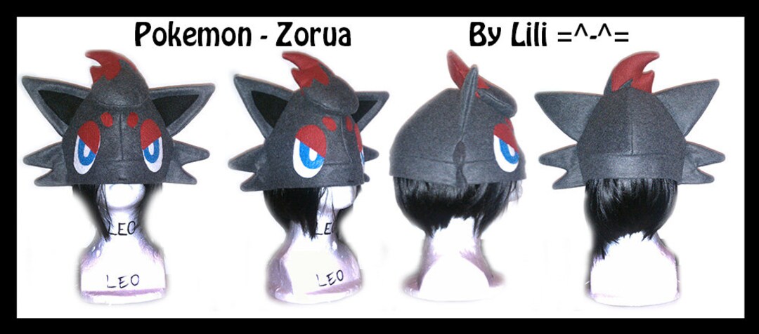 Pokemon Hat - Zorua - MADE TO ORDER - Etsy