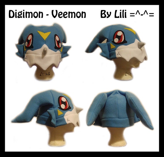 Digimon Hat Veemon | Etsy