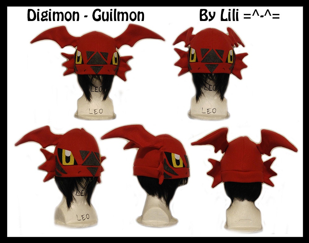 Digimon Hat - Guilmon - MADE TO ORDER - Etsy UK