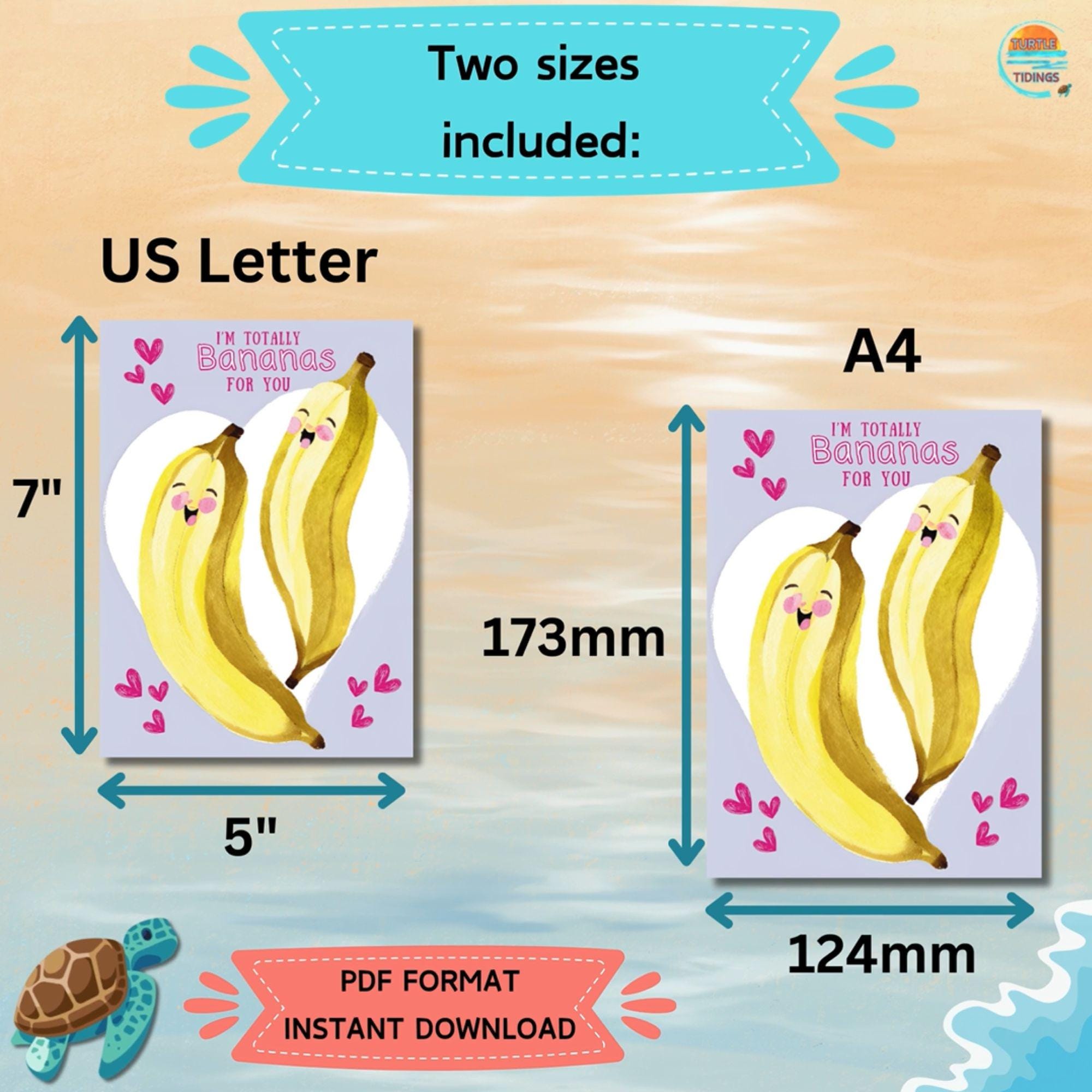 I'm Totally Bananas for You Valentines Day Card - Valentines Instant ...