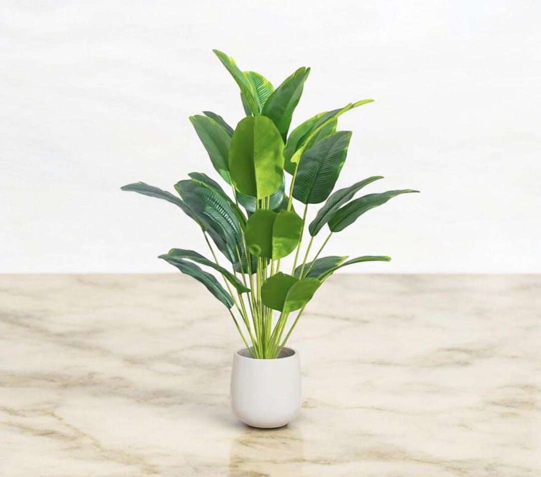 Large Artificial Banana Tree Leaves: Home Decor, Tropical Oasis, Nature ...