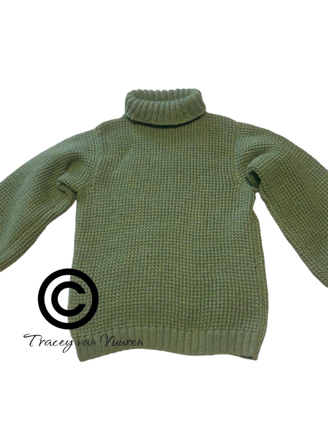 Bamboo Stitch Polo Neck Knitting Pattern - Etsy