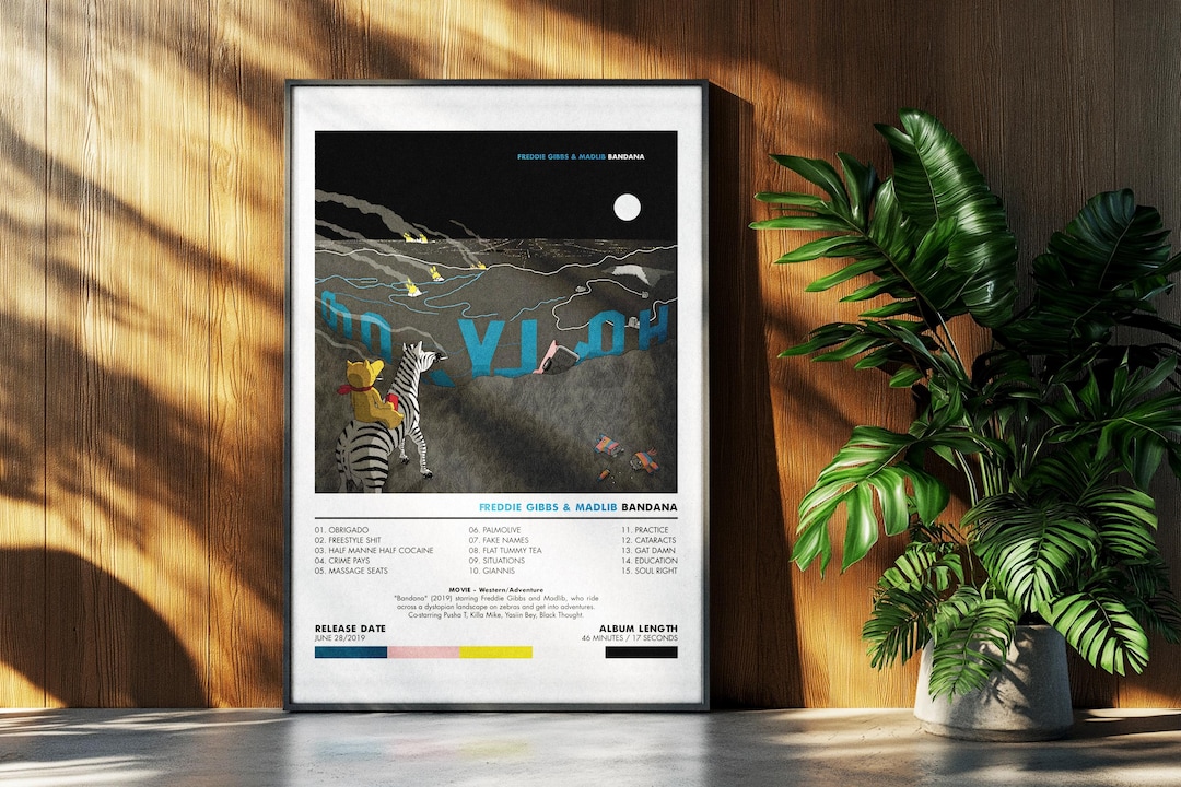 Freddie Gibbs & Madlib Bandana Poster / Music Album / Tracklist and ...