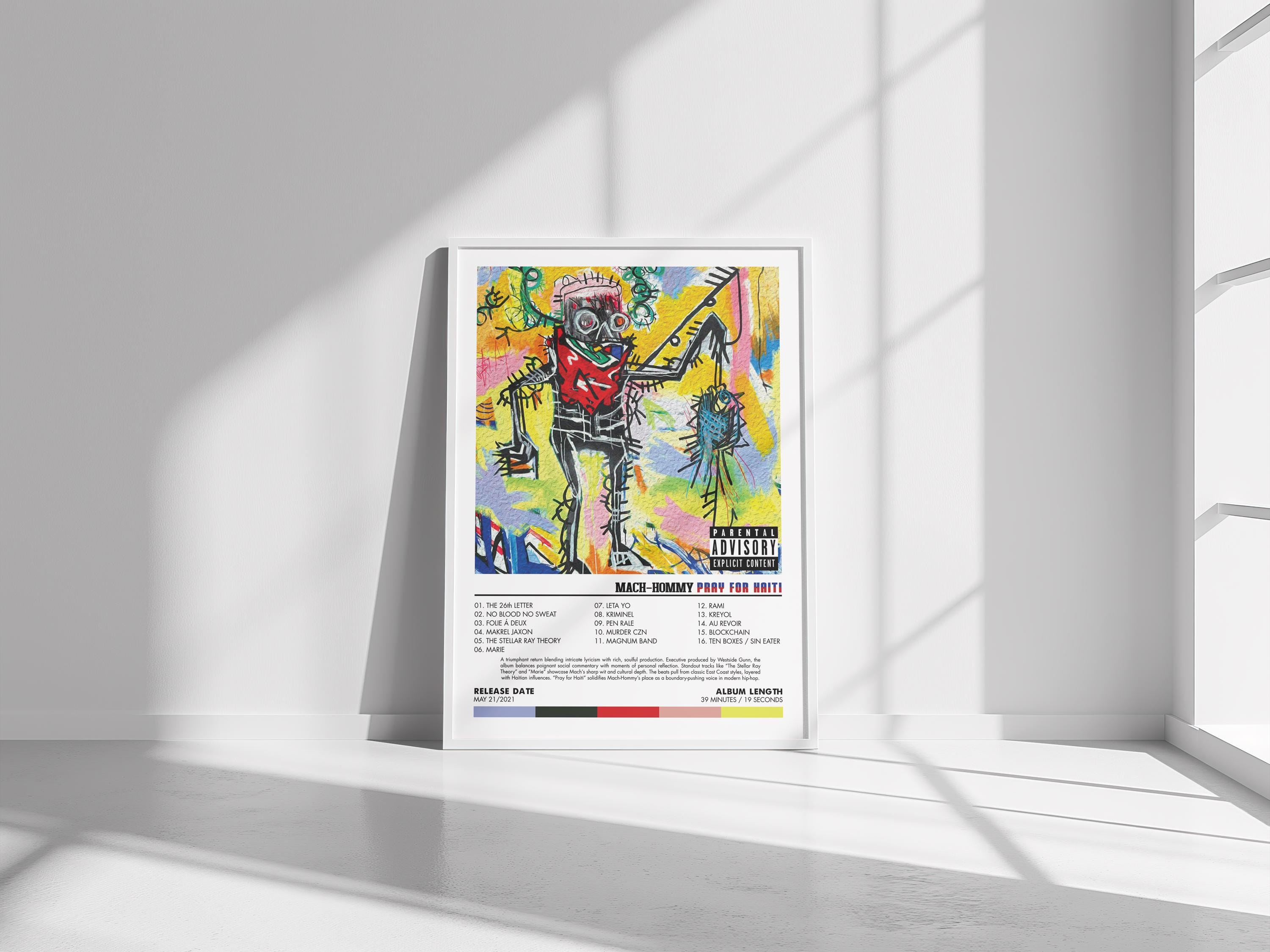 Mach Hommy 'pray for Haiti' Album Cover Art Poster (digital ...