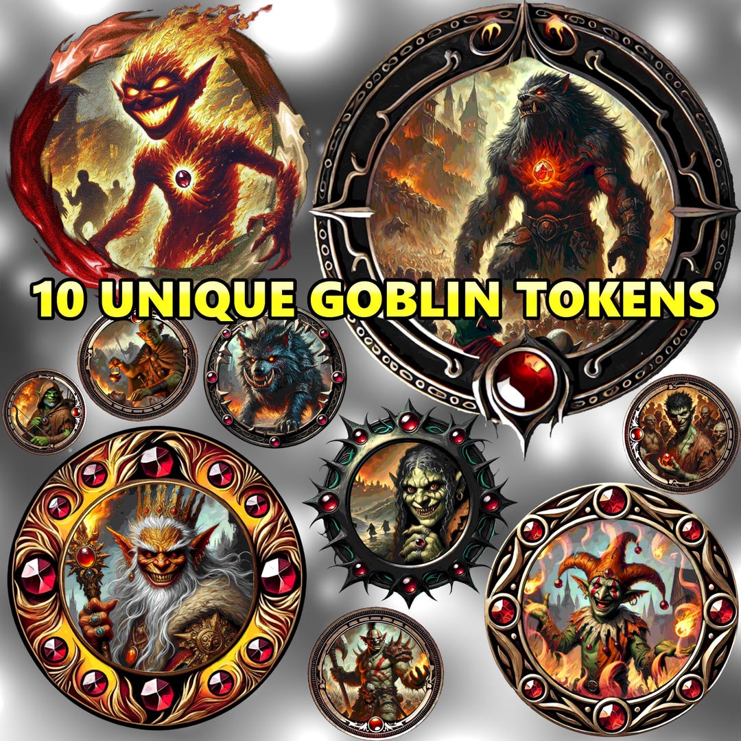 10 Unique Goblin Creature Tokens - Etsy