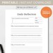 Daily Reflection Worksheet Printable PDF, Self Care Planner, Printable ...
