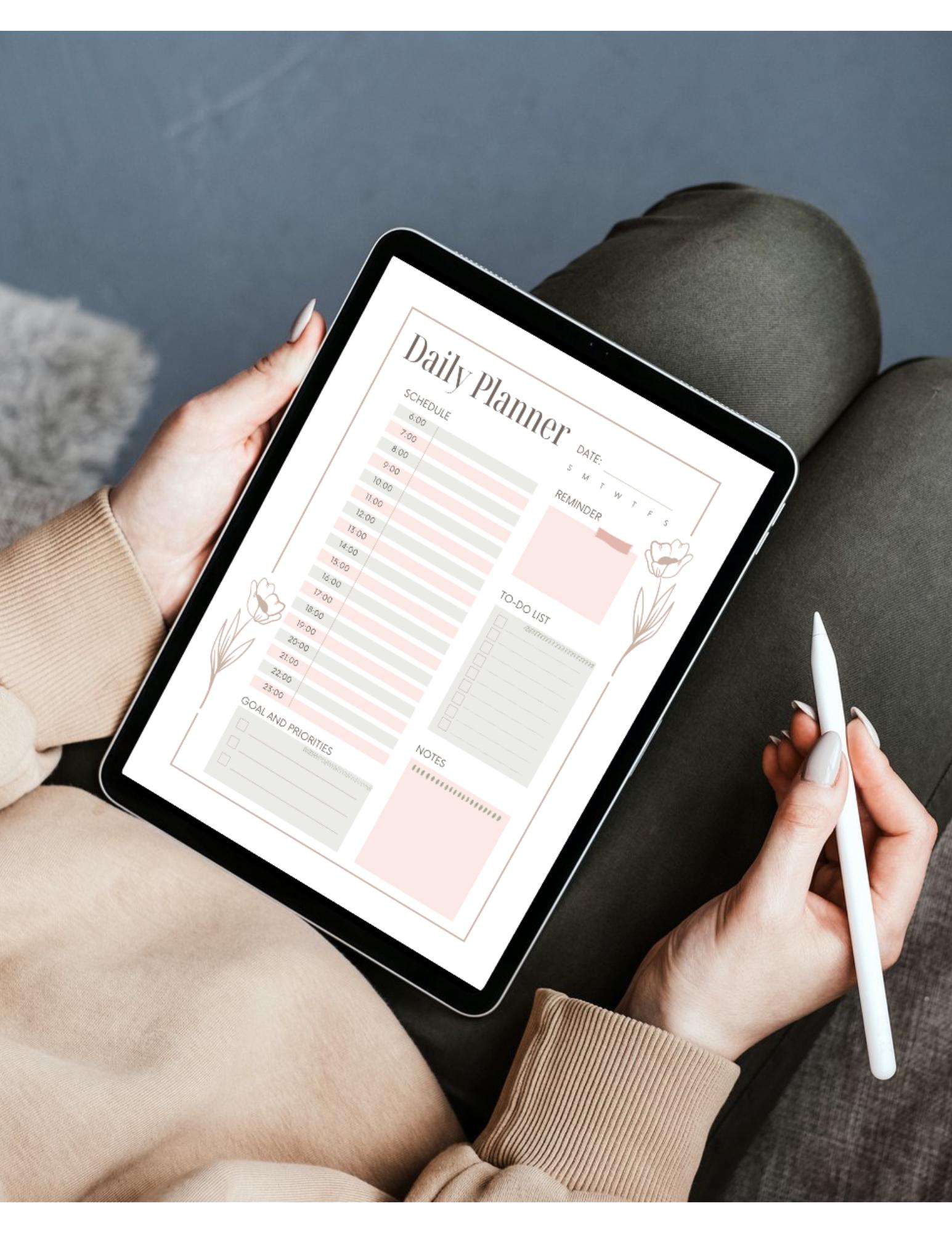 Personal Daily Planner, Daily Hourly Planner, Work From Home Planner ...