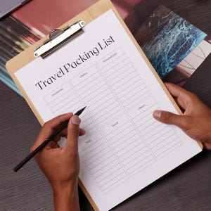 Printable Travel Packing List, Digital Download Organizer, Trip Planner ...